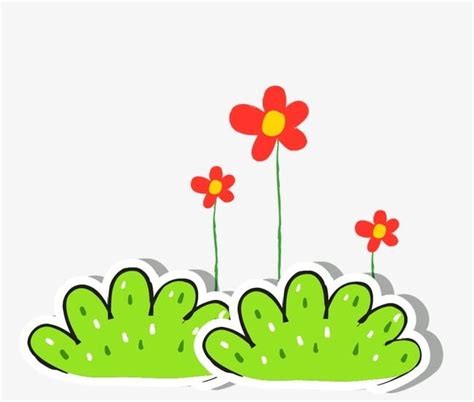 Small Flowers Png Clipart Cartoon Flowers Flowers Clipart Grass