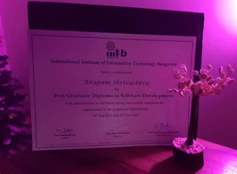Anupam Shrivastava On Linkedin Iiitb Upgrad Thankyou Fullstack