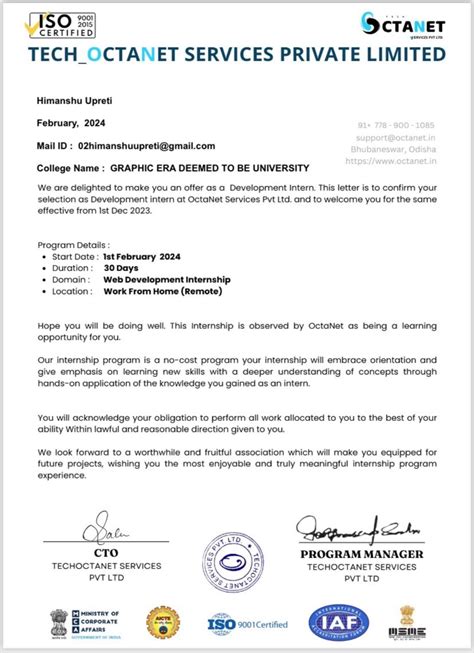 Himanshu Upreti On Linkedin Internship2024 Intern Webdevelopment Octanetinternship Octanet