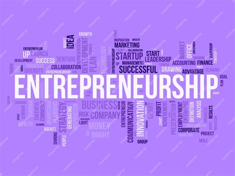 시작 회사 기업가 정신 아이디어 프로젝트 기업 계획 벡터 일러스트 레이 션의 혁신 기회에 대 한 단어 구름 배경 개념 프리미엄 벡터