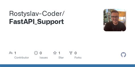GitHub Rostyslav Coder FastAPI Support