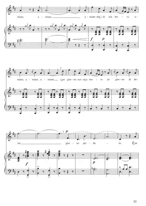 让我们彼此相爱 意大利 歌谱 五线谱