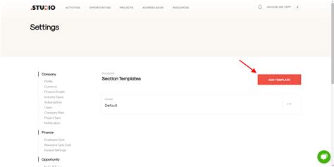 Create Section Templates