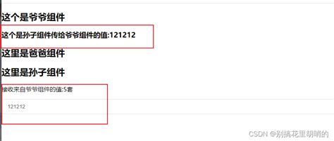 Vue组件隔代通信爷爷组件与孙子组件通信孙子组件怎么向祖先级组件通信 Csdn博客