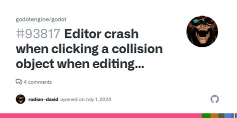 Editor Crash When Clicking A Collision Object When Editing Animation Fps · Issue 93817