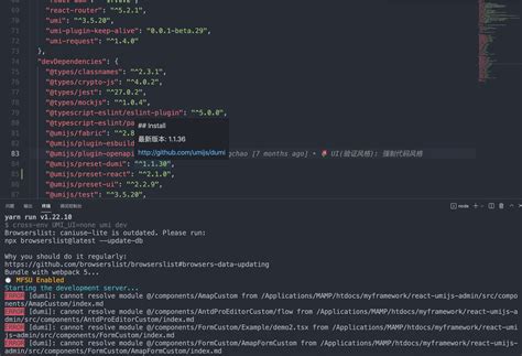 bug 和umi使用出现错误 cannot resolve module components Issue 983 umijs dumi GitHub