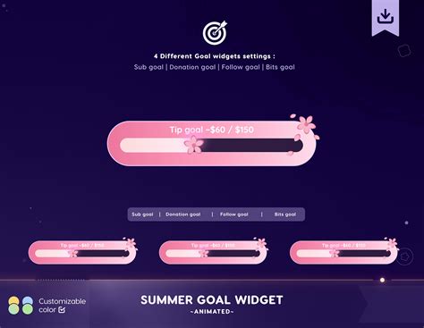 Warm Glow Summer Chat Widget Nature Cozy Starry Theme Chat Widget With Pronouns Goal Widget