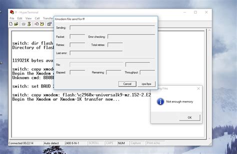 Problem Uploading Ios Into 2960x Switch Using Xmodem Cisco Community