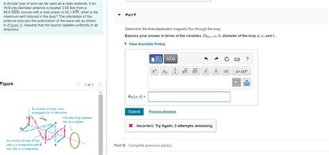 Solved A Circular Loop Of Wire Can Be Used As A Radio