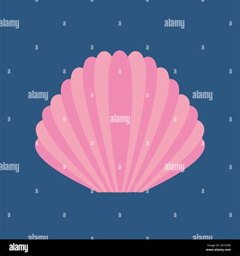 vector scallop sea shell stock vector image and art alamy