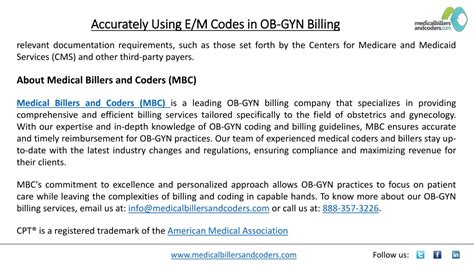 PPT Accurately Using E M Codes In OB GYN Billing PowerPoint Presentation ID 12223612