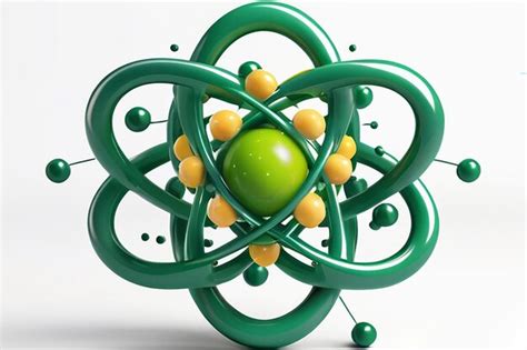 Electron Cloud Atom Model Structure Erwin Schrodinger Atomic Orbital Parts Structure Premium