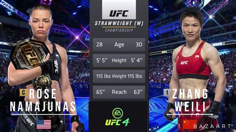 Rose Namajunas Vs Zhang Weili 2 Full Fight Ufc 268 Youtube