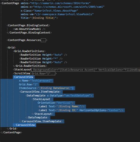 CarouselView The Type Initializer For Xamarin Forms ItemsView Threw An Exception Issue