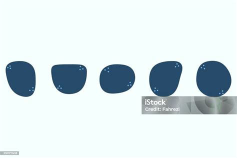 Simple Blob Abstract Shape Design Set Stock Illustration Download Image Now Abstract Art