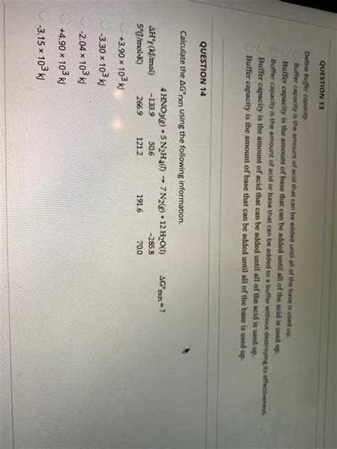 Solved Question 13 Define Buffer Capacity Buffer Capacity Is