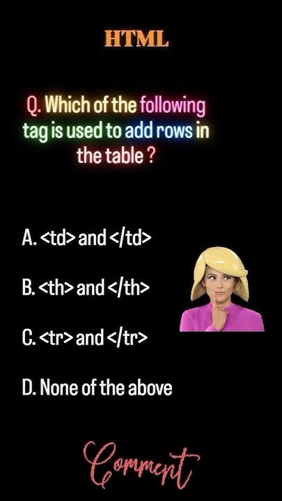 Comment Your Answer ️ Webdevelopment Lovecoders Programminglanguage Htmlcoding Youtube