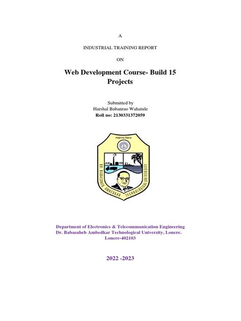 Web Development Report Pdf 2 Pdf Pdf World Wide Web Internet And Web