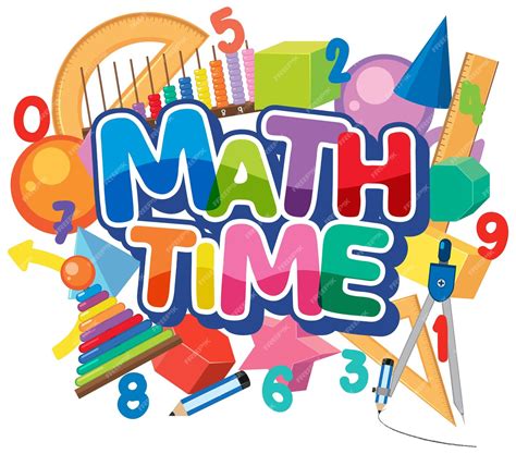 Banner De Texto De Tempo De Matemática Com Elemento De Matemática