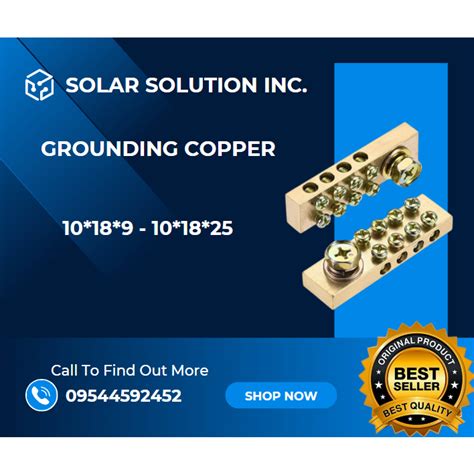 Grounding Copper Platoon Ground Terminal Double Row Shopee Philippines