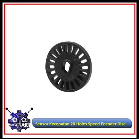 Jual Speed Encoder Disc Sensor Kecepatan 20 Holes Dc Motor Wheel