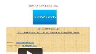 PPT IBM AS Users List PowerPoint Presentation Free To Download Id D YjEzZ