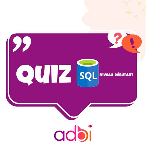 Sqlquiz Sqlbeginner Dataquiz Database Sql Techquiz Adbi