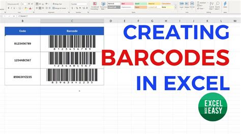 Creating Barcodes In Excel Made Easy A Step By Step Guide Youtube