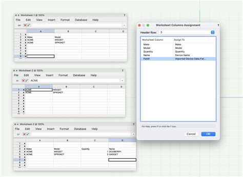 Create Devices From Worksheet Examples Connectcad Vectorworks Community Board