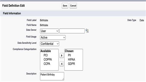 Compliance With Data Classification Metadata