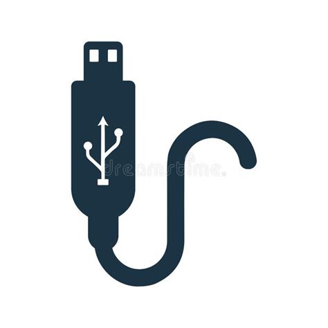 C Connector Type Usb Icon Simple Editable Vector Design Isolated On A White Background Stock