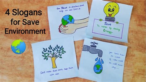 4 Slogans For Save Environment World Environment Slogans Save Environment Quotes Youtube