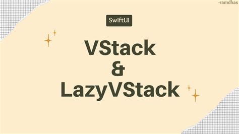 Ramdhas M On Linkedin Vstack Vs Lazyvstack In Swiftui With Example