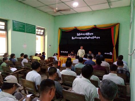 ယာယီနေရပ်စွန့်ခွာသူများအား ဆန်ရိက္ခာများ ထောက်ပံ့ပေးနိုင်ရေး လုပ်ငန်းညှိနှိုင်းအစည်းအဝေး ပြုလုပ