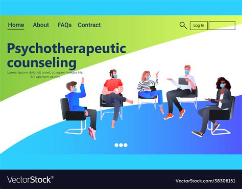 Psychologist Solving Psychological Problem Vector Image