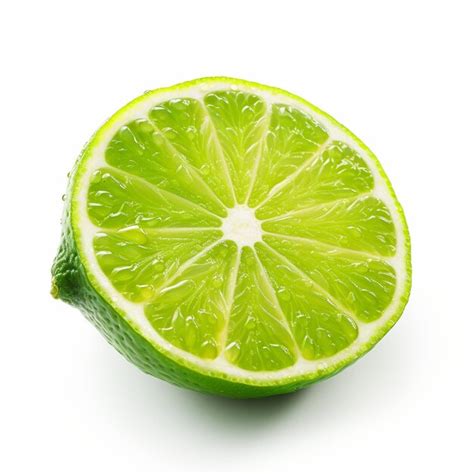 Premium Ai Image Lime On White Background