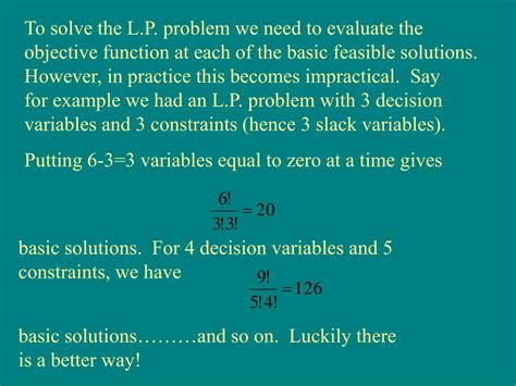 Ppt 7 Linear Programming Simplex Method Powerpoint Presentation
