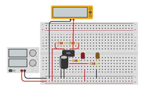 Circuit Design 555 Timer Tinkercad