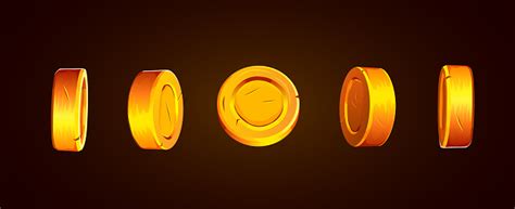 3d 금 고립 된 동전 세트 다른 위치 비행 금화 황금 비 배경 잭팟 또는 성공 개념 0명에 대한 스톡 벡터 아트 및 기타 이미지 Istock