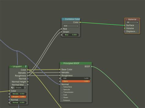 Texturing Baking Metallic Roughness And Ambient Occlusion Map Into Texture Map Blender