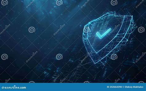Secure Cybersecurity Networks With Glowing Shields And Digital