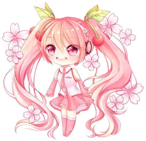 Sakura Miku Chibi By Sensiblebunny On Deviantart