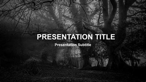 Ppt 무료 탬플릿 어두운 숲 배경 Ppt 템플릿 표지양식 네이버 블로그