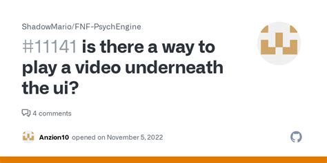 Is There A Way To Play A Video Underneath The Ui · Issue 11141