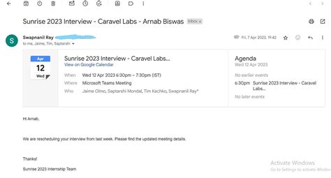 Caravel Labs Sunrise Program A Campus Recruitment Experience By