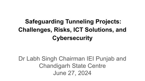 Pdf Safeguarding Tunneling Projects Challenges Risks Ict Solutions And Cybersecurity