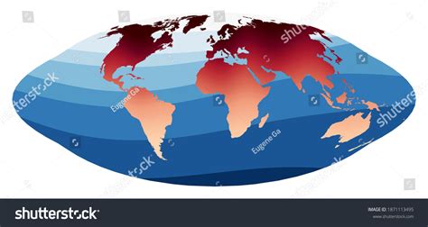 World Map Vector Pseudocylindrical Equalarea Goode Stock Vector Royalty Free 1871113495