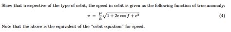 Show That Irrespective Of ﻿the Type Of ﻿orbit The