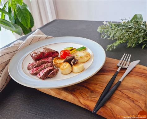 안심 스테이크 맛있게 굽는법 집에서 소고기 스테이크 굽기 네이버 블로그