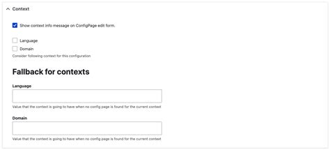 domain config pages